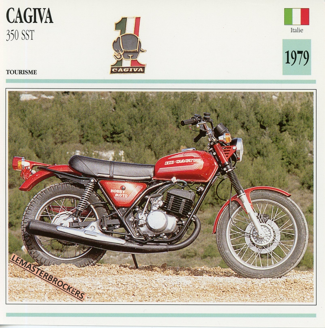 HD CAGIVA 350 SST 1979 - FICHE MOTO ATLAS COLLECTION - FICHES MOTO ...