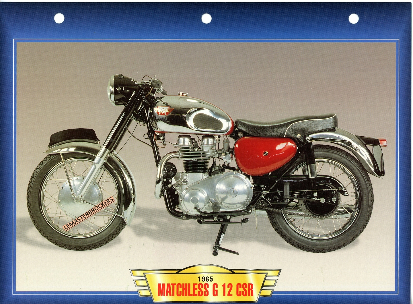 MATCHLESS G12 CSR 1965 - FICHE MOTO ATLAS ÉDITION