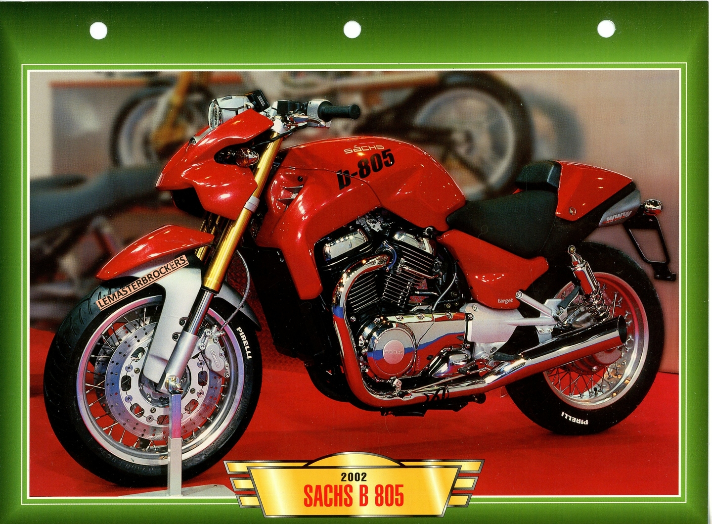 SACHS B 805 2002 - FICHE MOTO ATLAS ÉDITION - AUTO / MOTO (BROCHURES ...