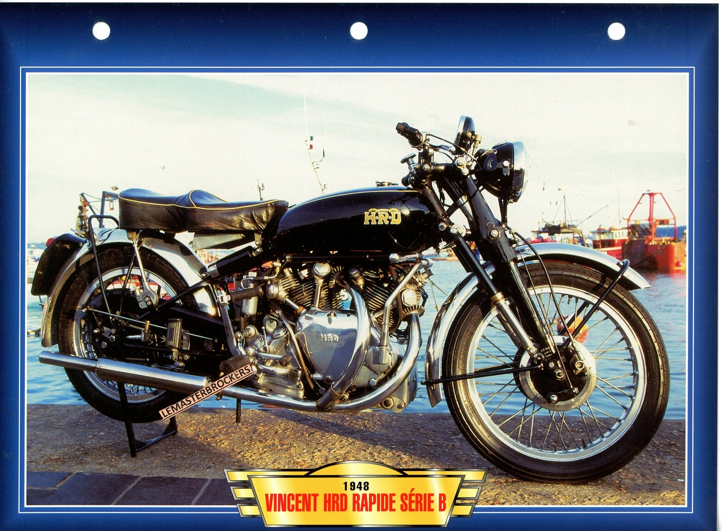 VINCENT HRD RAPIDE SÉRIE B 1948 - FICHE MOTO ATLAS ÉDITION - AUTO ...