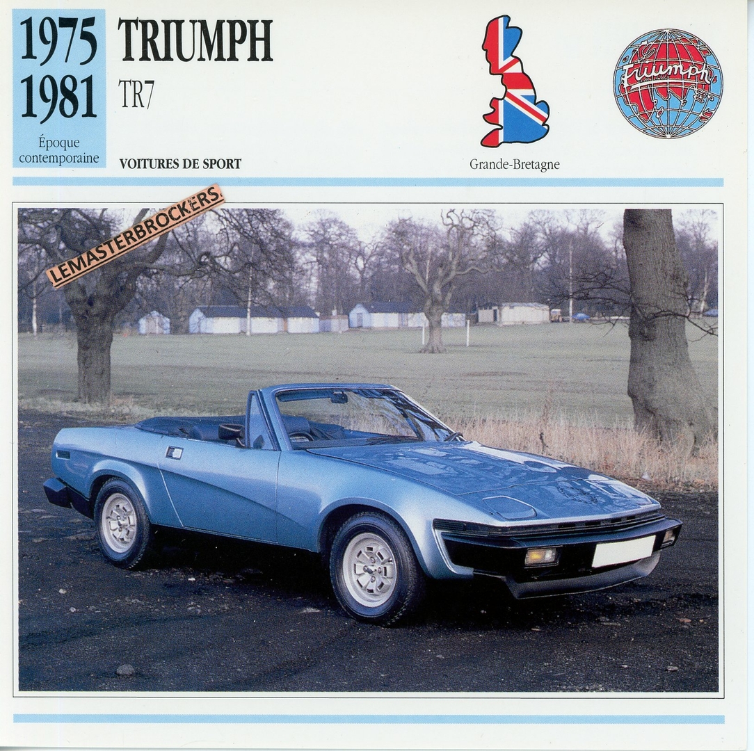 TRIUMPH TR7 1975 1981 - FICHE AUTO ATLAS ÉDITION - AUTO / MOTO ...