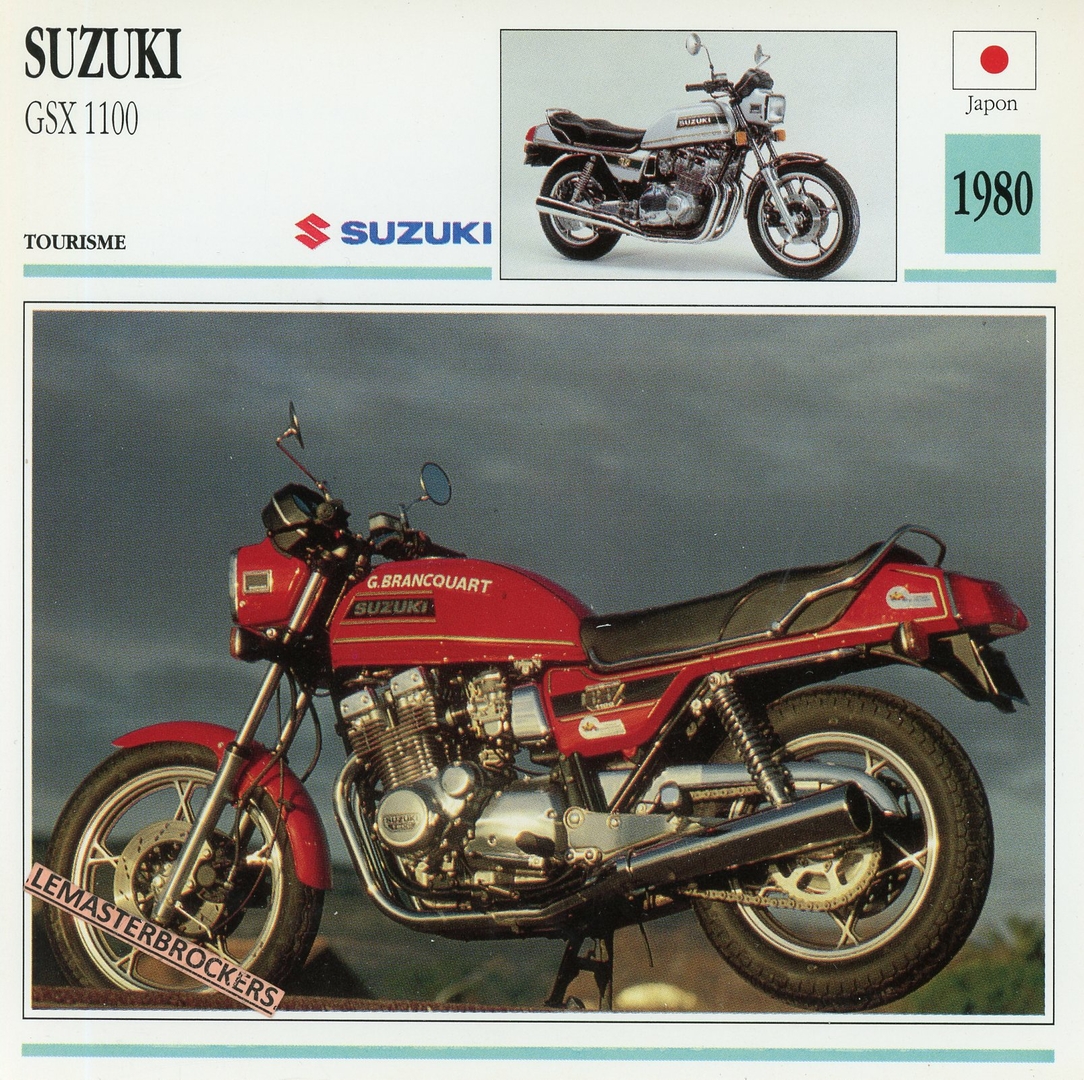 SUZUKI GSX 1100 1980 - FICHE MOTO SUZUKI GSX1000 - FICHES MOTO ...