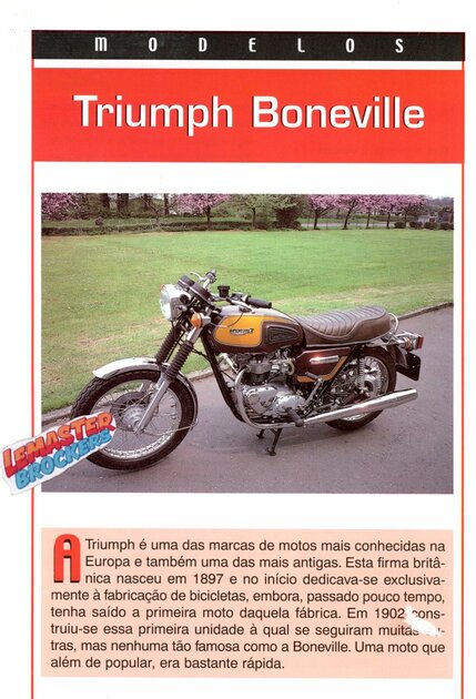 FICHE MOTO TRIUMPH BONEVILLE