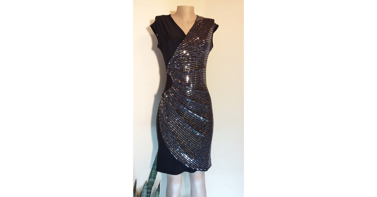 ROBE SILVER GLITTER / Taille 38/40 - ROBES FEMME - DAM BOUTIK