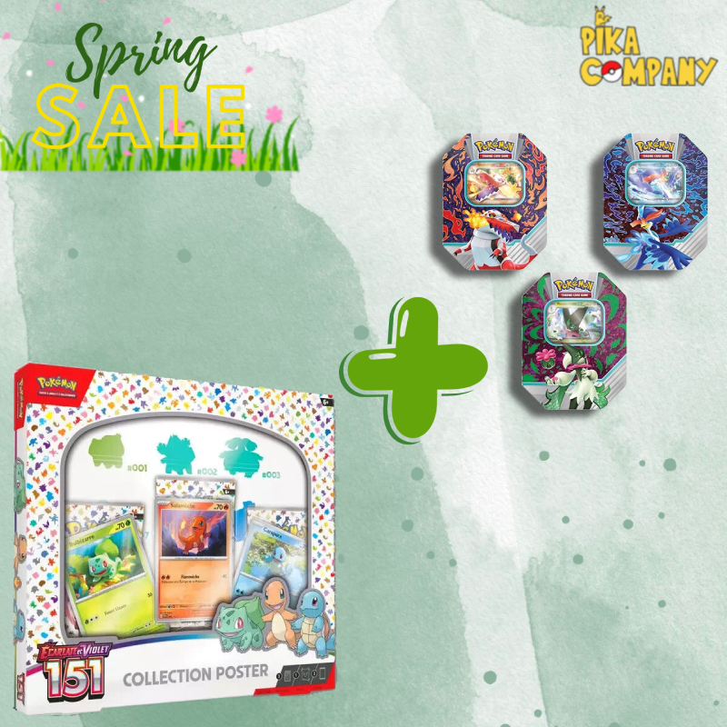 Bundle 1 coffret Starter 151 + 1 Lot de 3 pokébox Miascarade/Palmaval ...