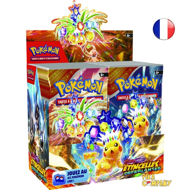 Précommande Pokémon - ETB EV08 Ecarlate Et Violet Etincelle Déferlante ...