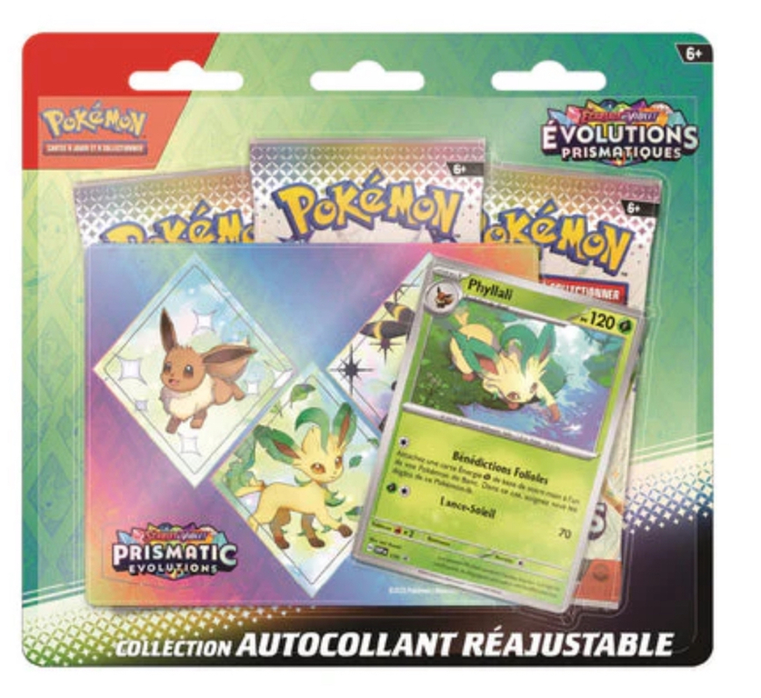 Pokémon - TRIPACK EV8.5 Évolutions Prismatiques Collection Autocollant ...