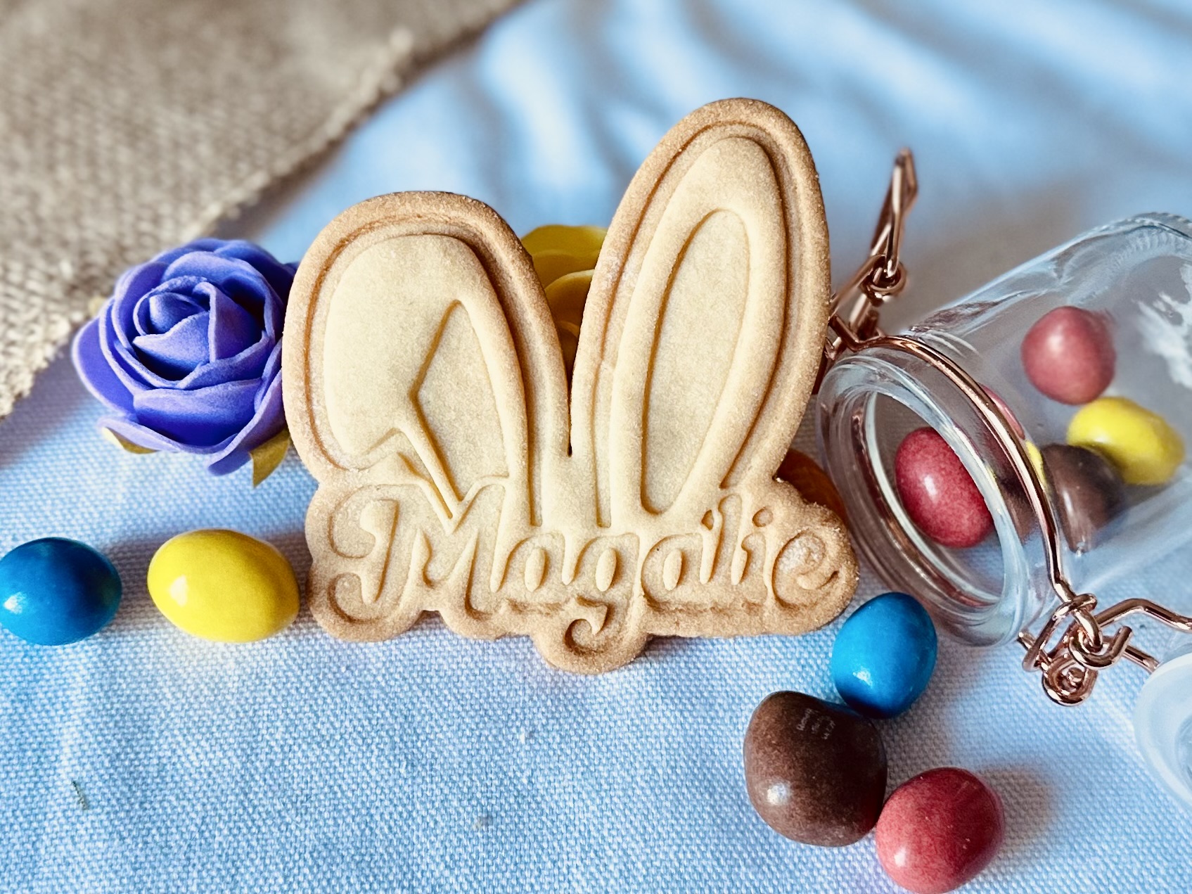 Emporte-pièce de Pâques oreilles de lapin personnalisé - Pâques ...