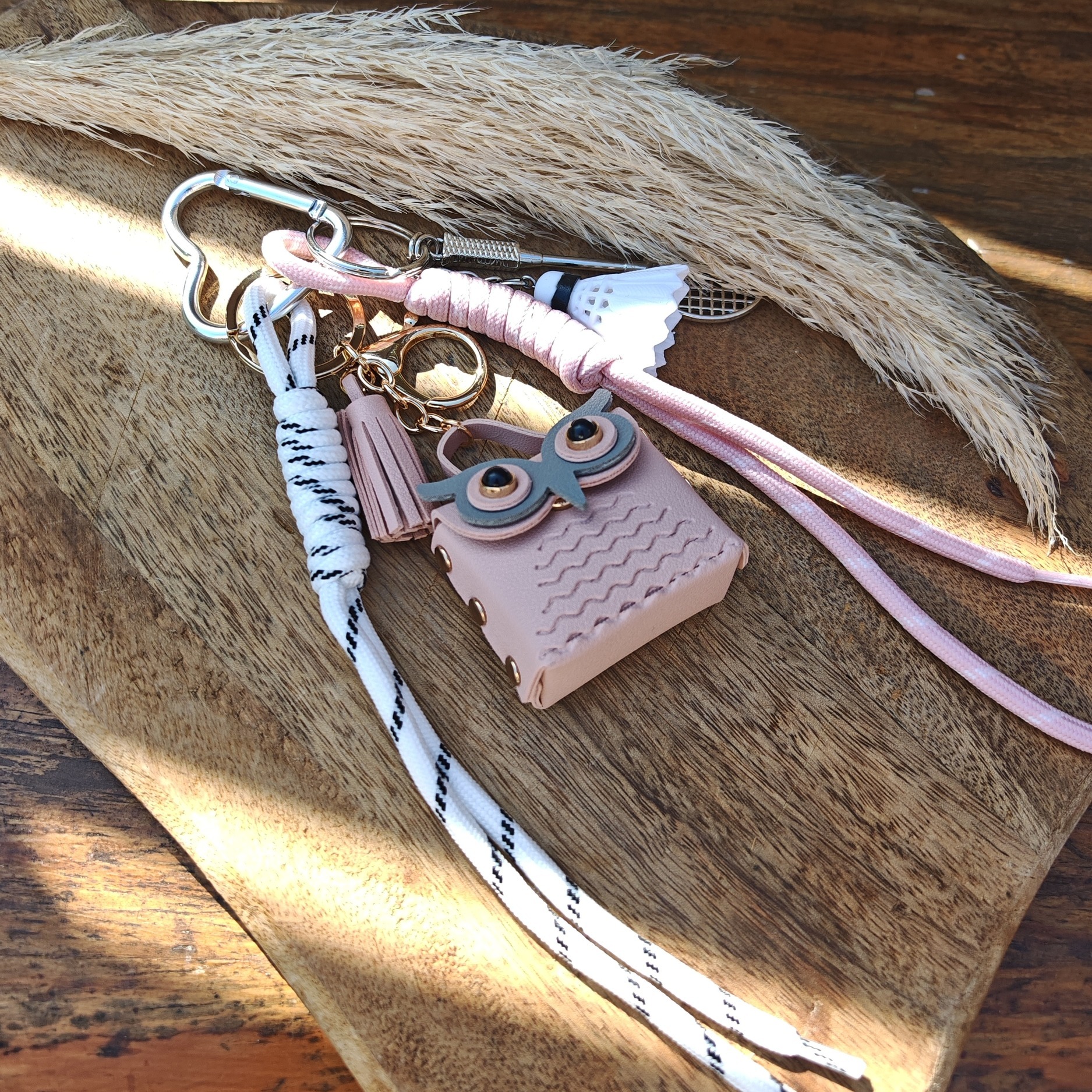 Grigri HIBOU Rose - Accessoires & GRIGRIS - GRAGENA