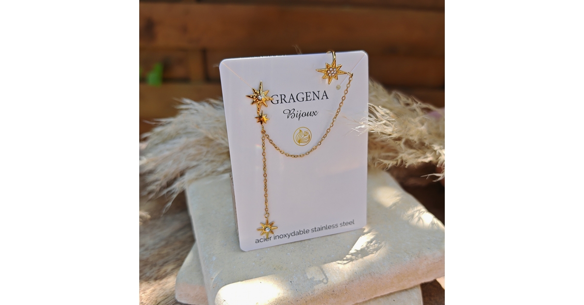 Ear Cuff POLARIS - Bijoux/Earcuff / Mono boucle / Piercing - GRAGENA