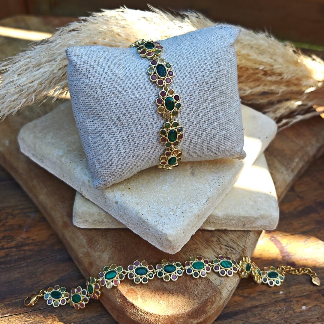 Bracelet LILOA Tourmaline et Malachite - Pierres et Perles Naturelles ...