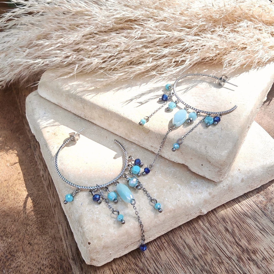 Boucles d'oreilles LULU Bleu - Bijoux/Boucles d'oreilles - GRAGENA