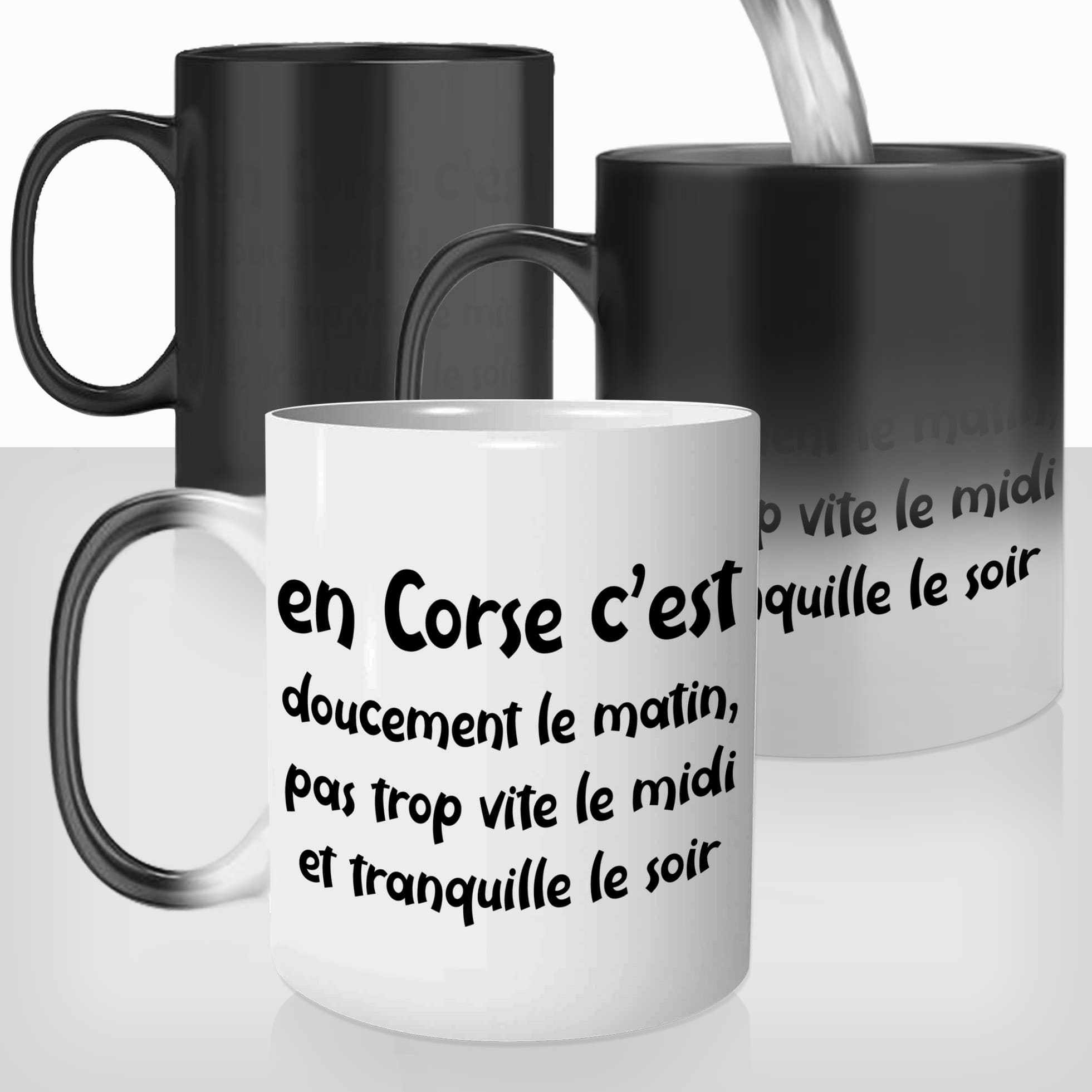 Mug Thermoréactif sur la Corse - Mug-Magique.fr