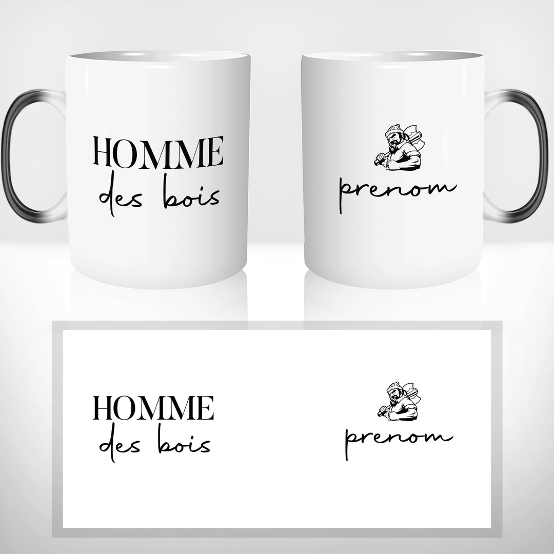 Mug Magique Homme Des Bois - Personnalisation Prénom/Hommes - mug-magique