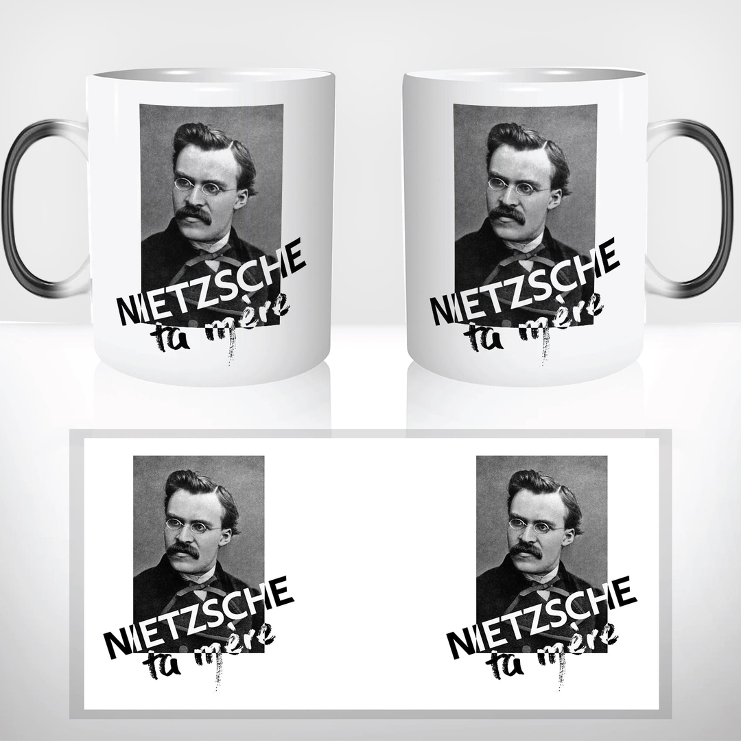 Mug Thermoréactif Nietzsche ta Mère - Tasse Fun - Mug-Magique.fr