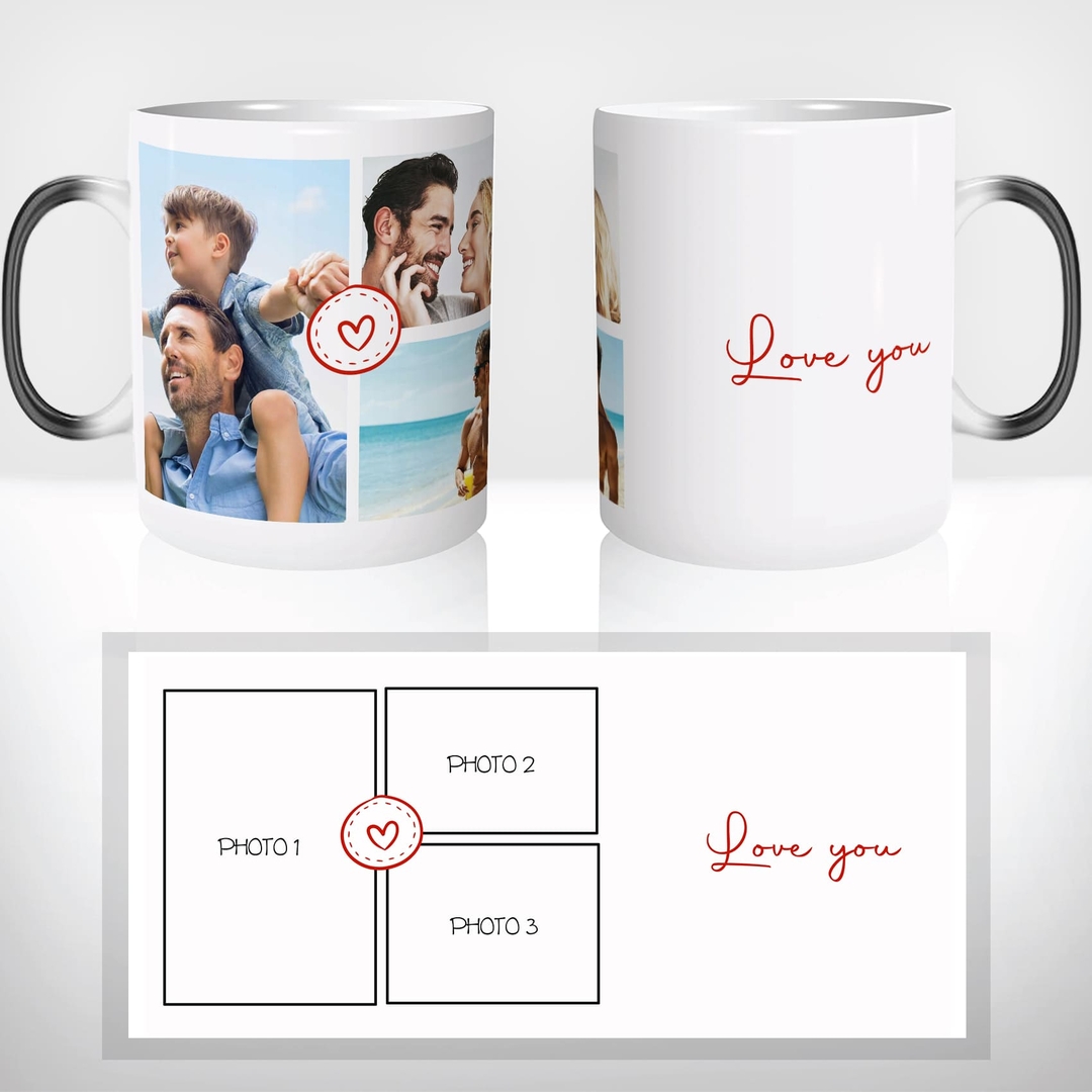 Mug Magique Love You Photos Personnalisation Photo - Mug-Magique