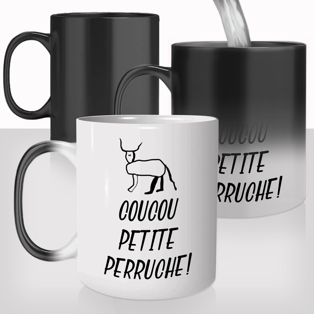 Mug Magique Coucou Petite Perruche 6 Citations/Drôles Mug-Magique