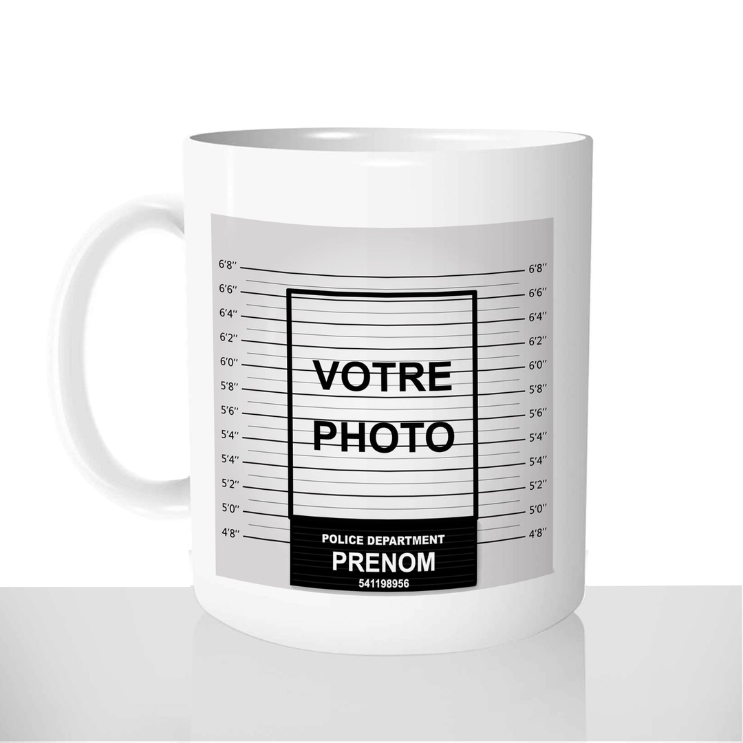 Mug Magique Mugshot - Personnalisation Photo Hommes - Mug-Magique