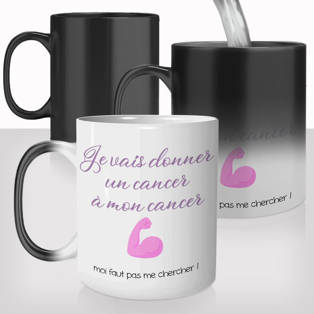 Mug Magique Cancer du Sein - Tasse Octobre Rose - Mug-Magique.fr