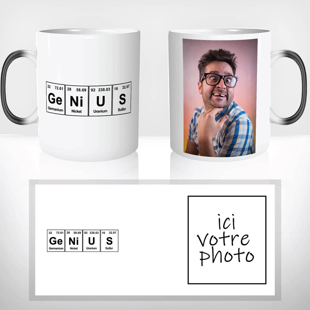 Mug Thermoréactif Genius - Tasse Geek Personnalisé Mug-Magique.fr