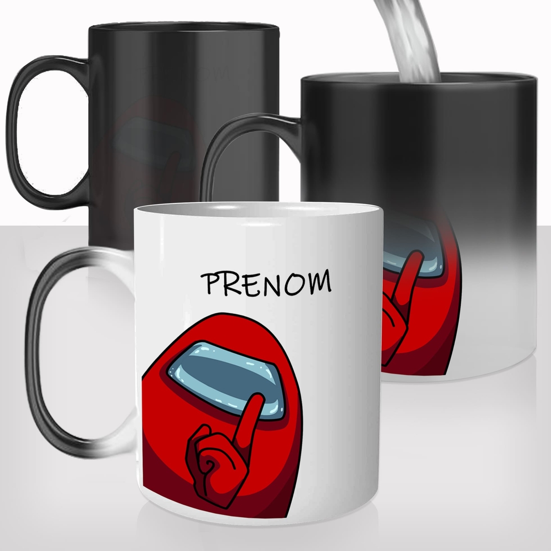 Mug Magique Chut Among Us Personnalisable - Gamer Mug-Magique.fr