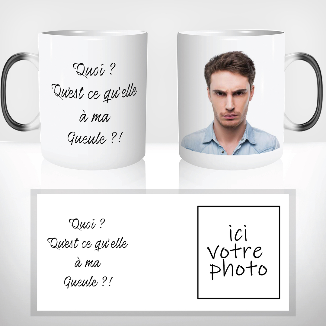Mug Thermoréactif Ma Gueule - Tasse Personnalisable - Mug-Magique
