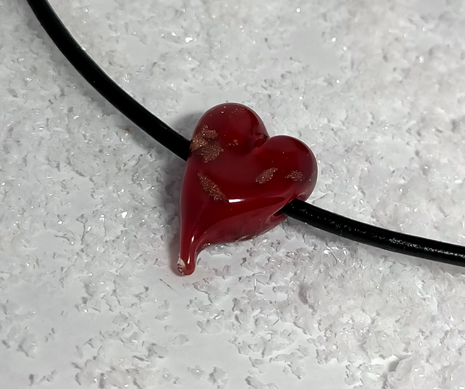 Coeur Rouge passion avec Paillettes - Colliers - Admaé