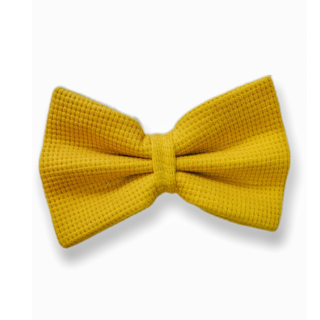 Lewel, Noeud papillon pour chien jaune moutarde - stylidog