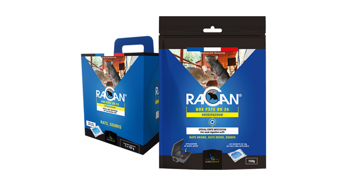 Racan pâte BR25 : La solution ultime contre les rats et les souris