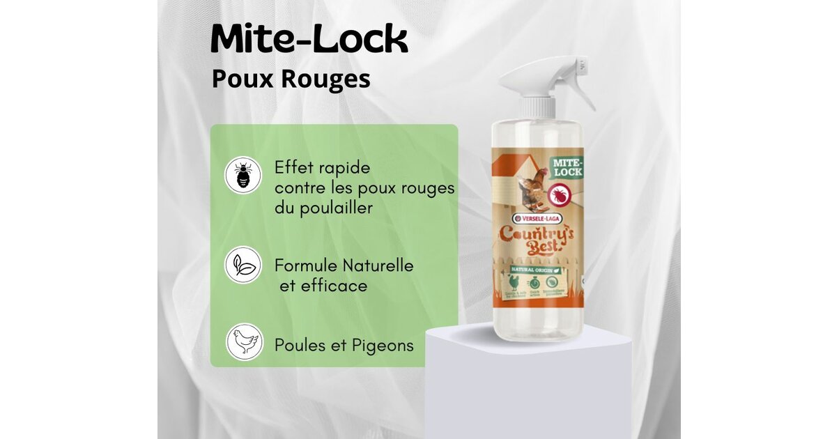 Mite-Lock 500ml: traitement naturel contre le pou rouge