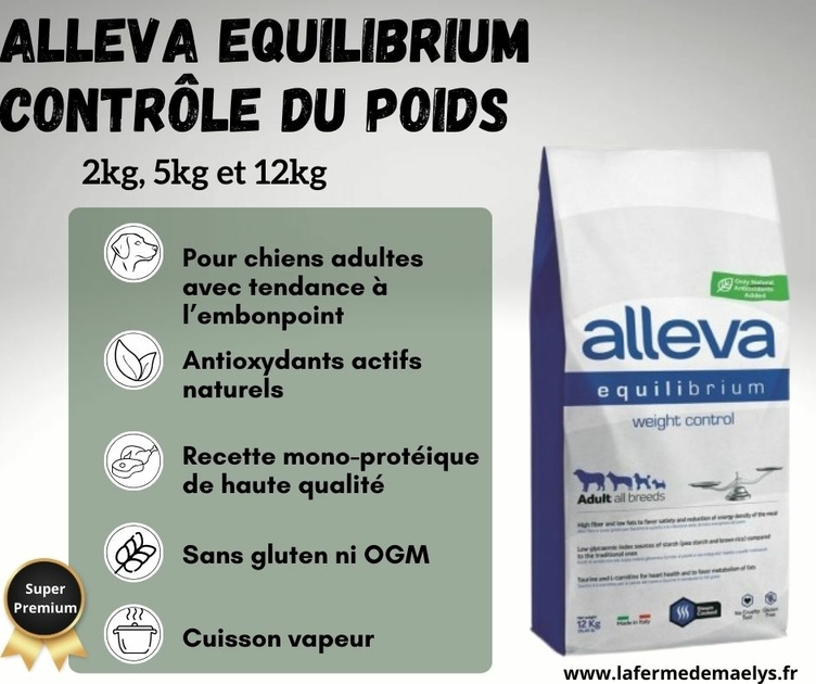 Alleva Equilibrium Weight Control - Croquette Chien en surpoids