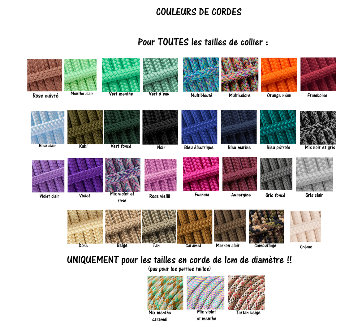 Collier lasso en corde - 100% personnalisable - Colliers/Colliers lasso ...