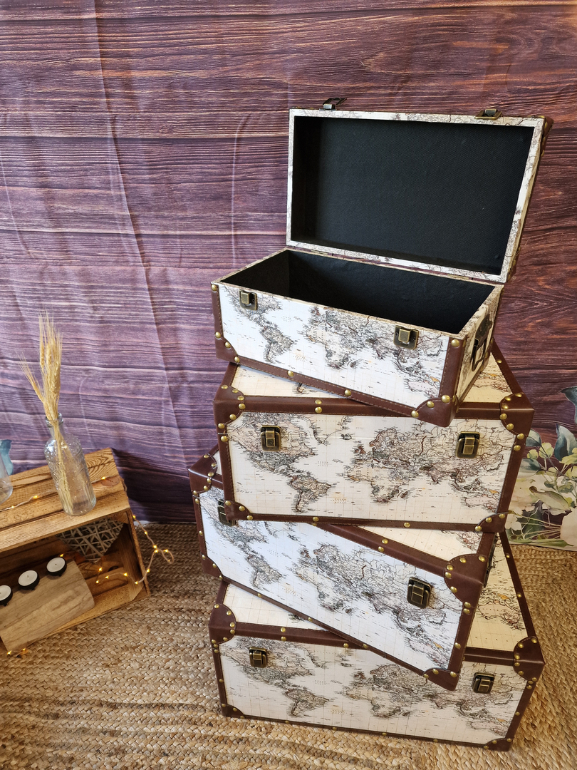 Valises imprimées carte du monde - Location matériel tous thèmes ...