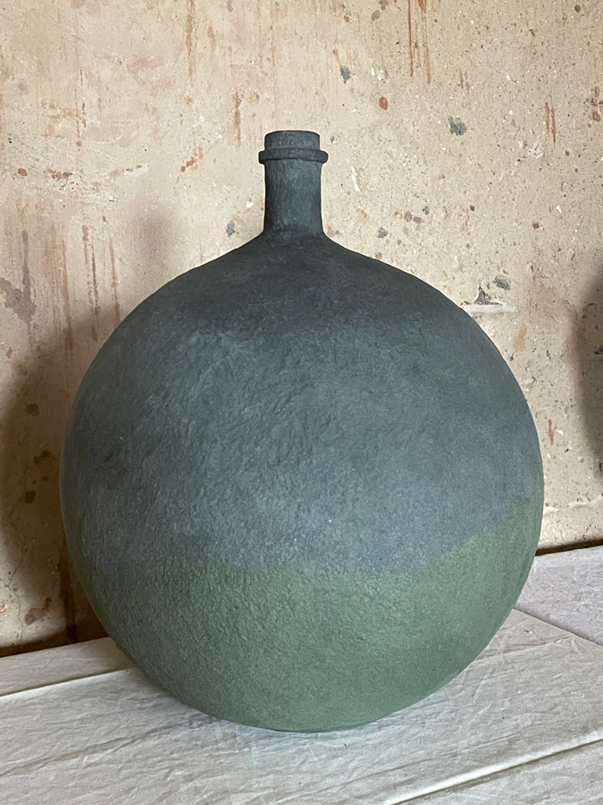 Objets déco en papier recyclé/Dame-Jeanne Ludmila -fait main