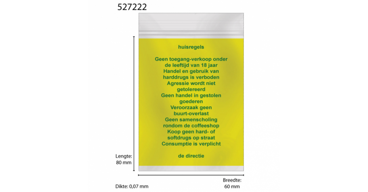 Sachet Zip Coffee Shop 60X80mm par 100 - Sachets Zip - balancesdepoche-com
