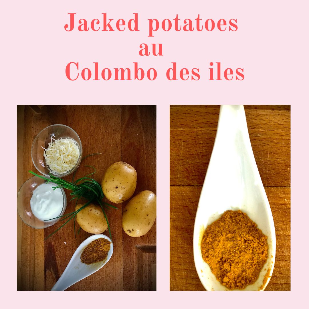Jacked potatoes au Colombo des iles - La Boite à épices