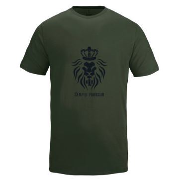 T-shirt Kaki "Semper prorsum" - For men - klb-shop