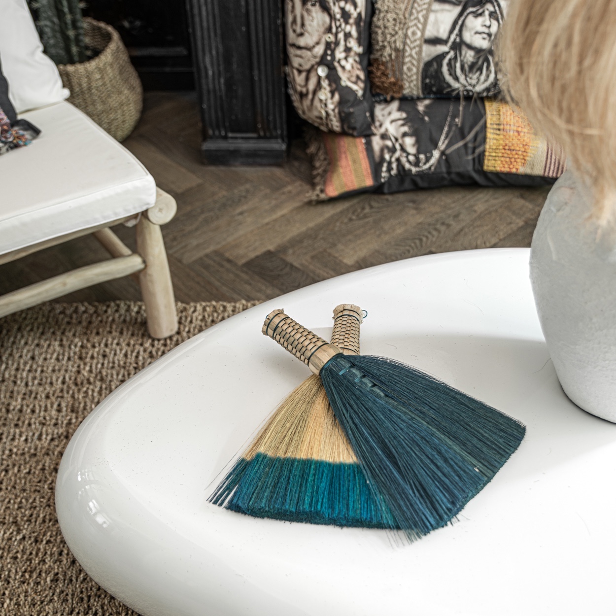 Balayette indonésienne bleue - Déco/Objets de déco - Repaire Nomade