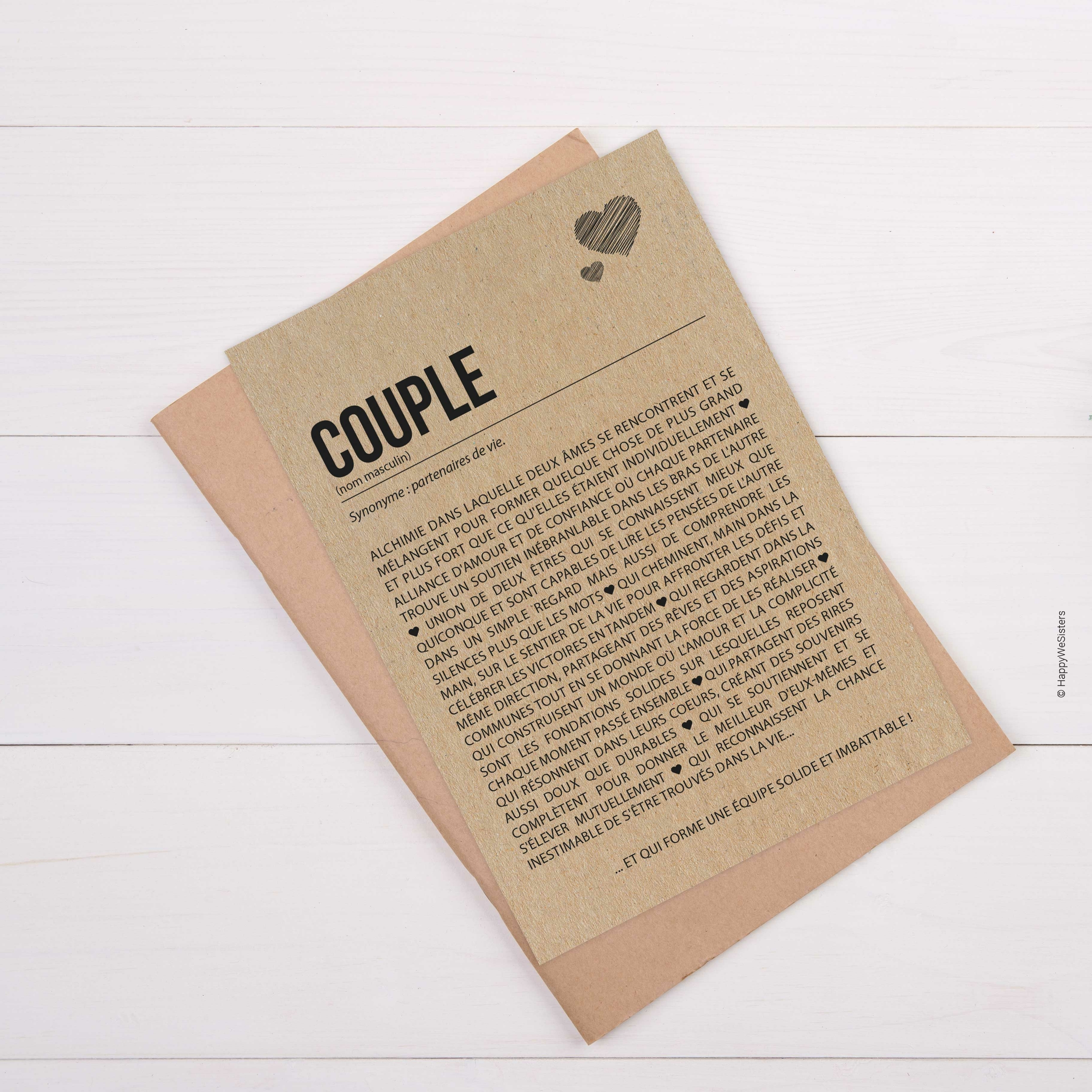 Carte définition couple personnalisable - CARTES PAR OCCASION/AMOUR ...