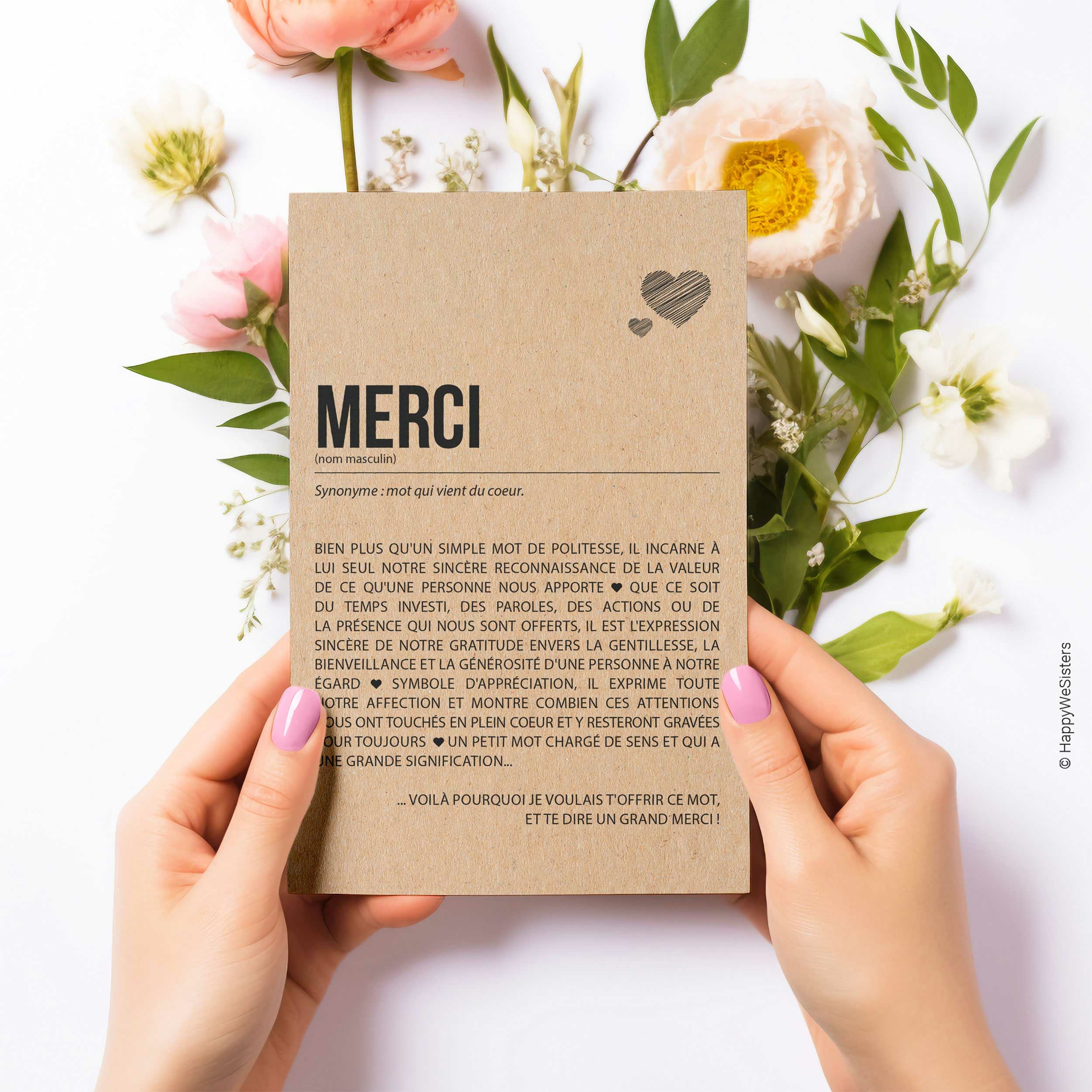 Carte définition merci personnalisable - CARTES PAR OCCASION ...