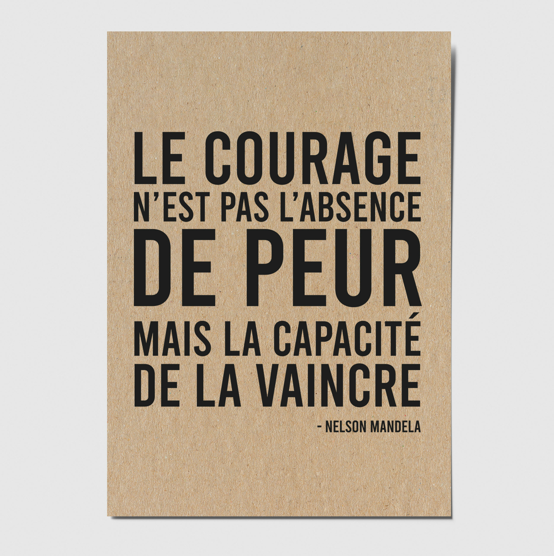 Carte citation courage - happywesisters