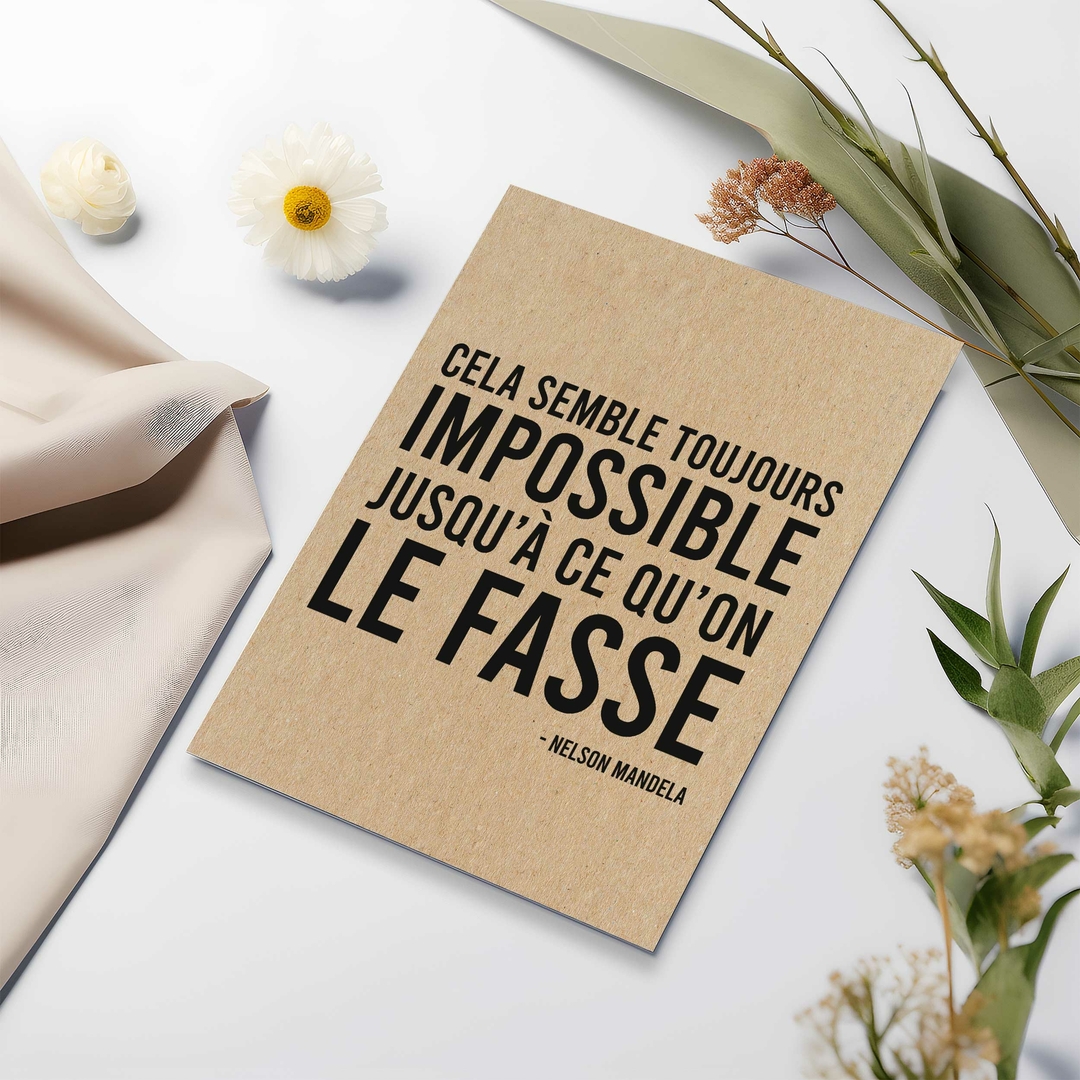 Cela semble toujours impossible jusqu'à ce qu'on le fasse - happywesisters