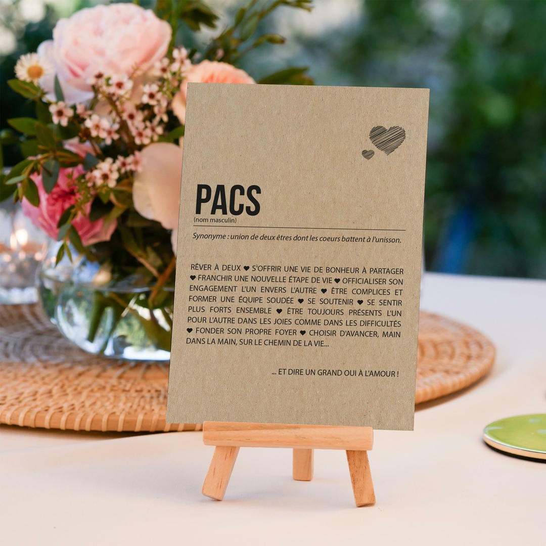 Carte définition PACS personnalisable - CARTES PAR OCCASION/MARIAGE ...