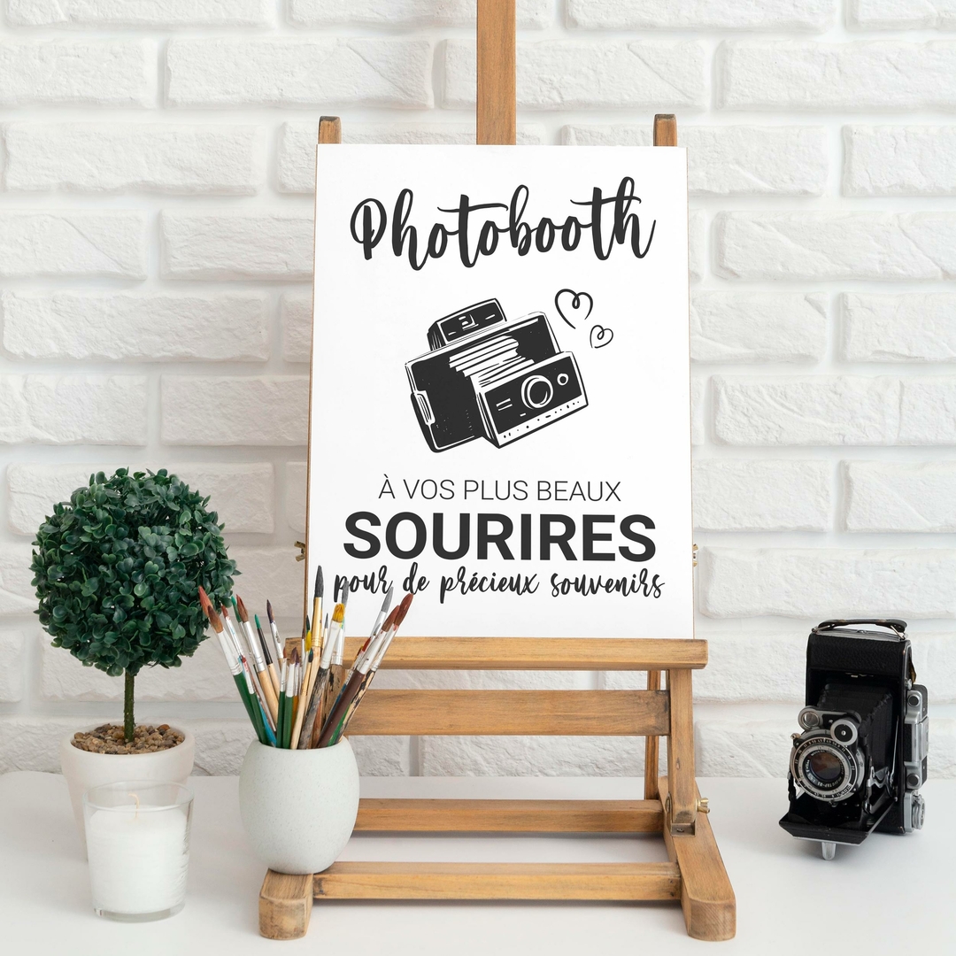 Affiche Photo Booth numérique - happywesisters