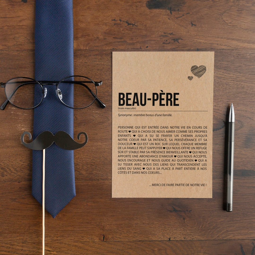 Carte définition beau-père personnalisable - CARTES PAR OCCASION ...