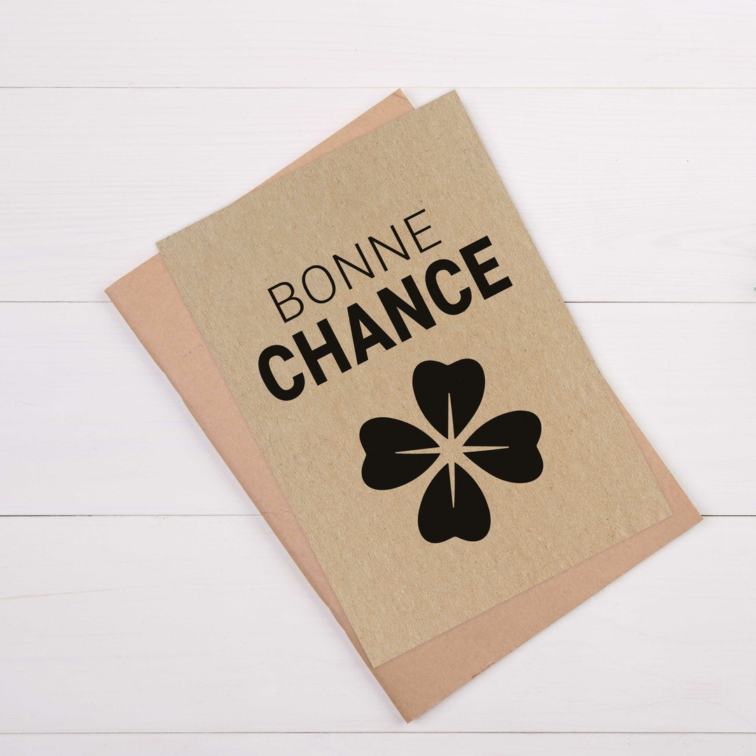 Carte Bonne Chance personnalisable - CARTES PAR OCCASION/ENCOURAGEMENTS ...