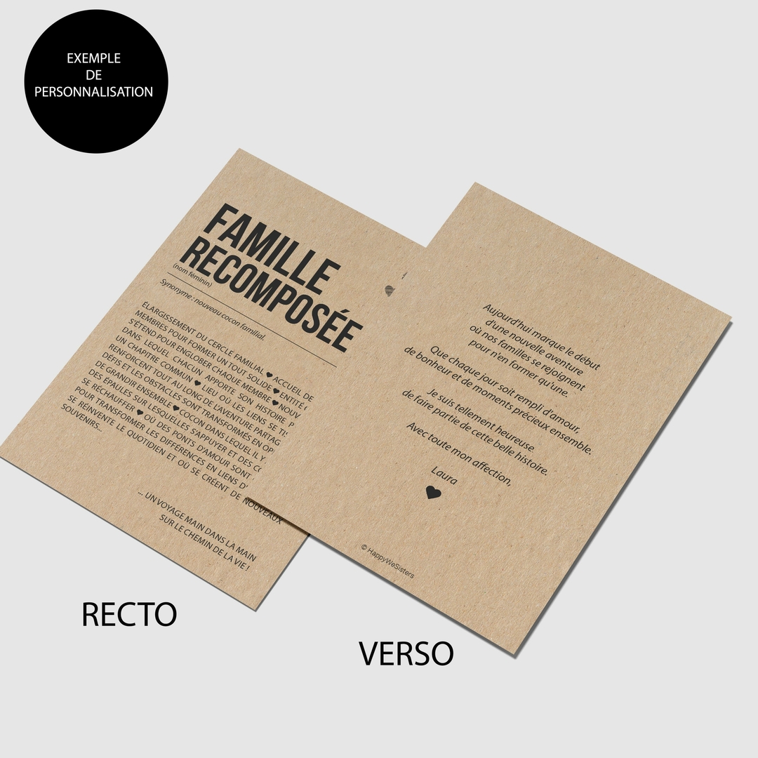 Carte définition famille recomposée - CARTES PAR OCCASION/FAMILLE ...