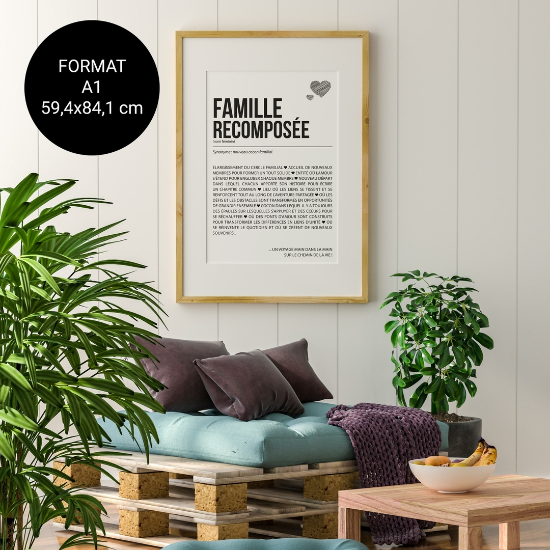 Affiche définition Famille Recomposée Numérique - CARTES ET AFFICHES ...