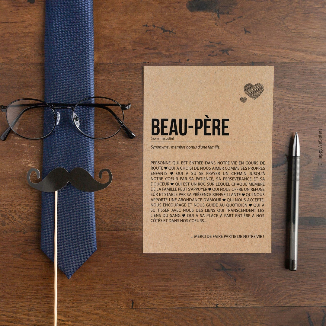 Carte définition beau-père personnalisable - CARTES PAR OCCASION ...