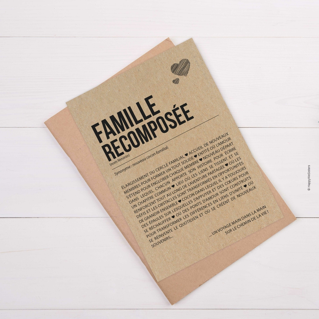 Carte définition famille recomposée - CARTES PAR OCCASION/FAMILLE ...
